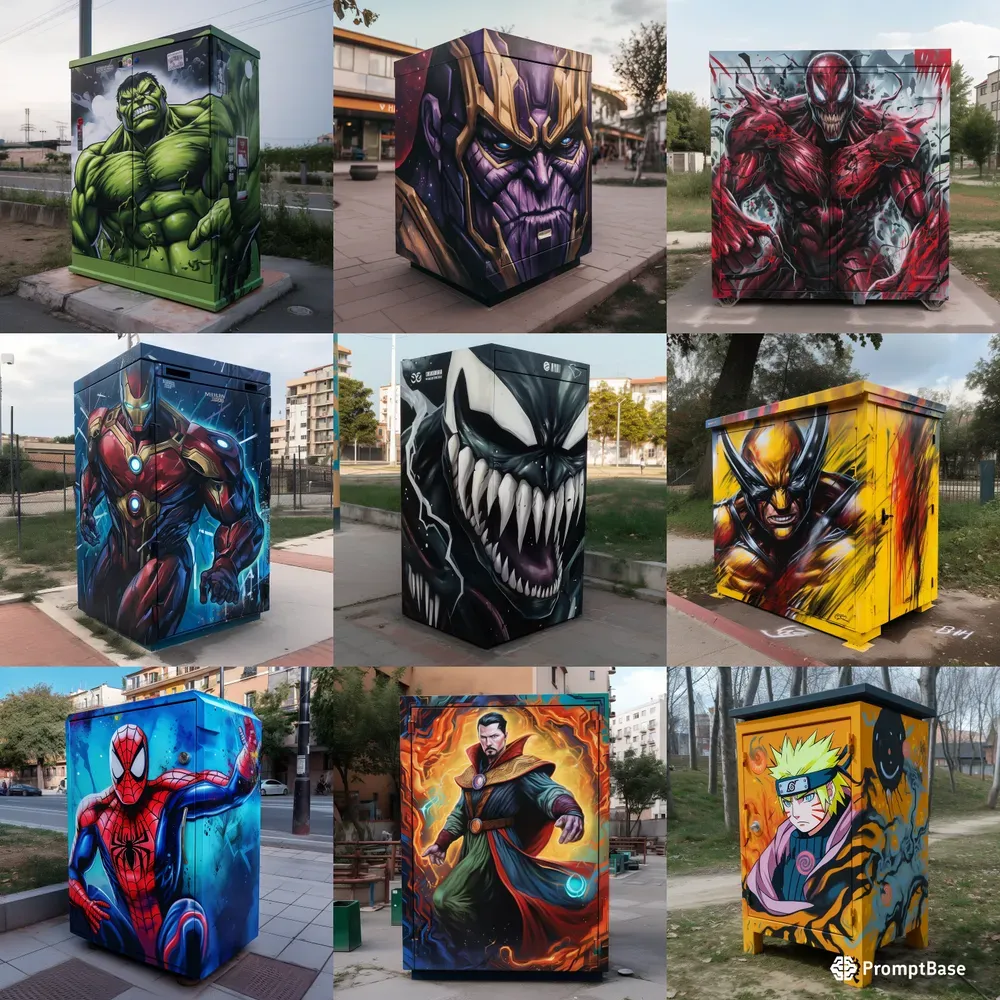 Comic Style Graffiti For Your Cities Midjourney Prompt | PromptBase