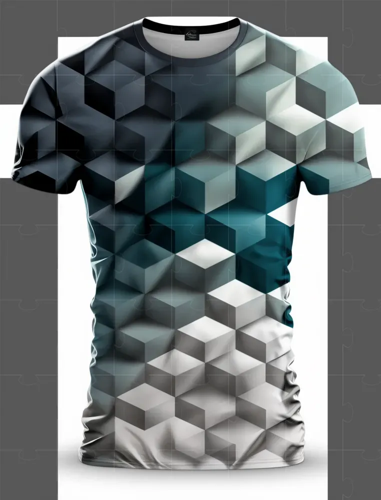 Modern Geometrics T-shirt Designs Midjourney Prompt | PromptBase