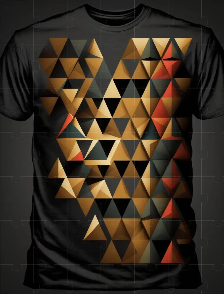 Modern Geometrics T-shirt Designs Midjourney Prompt | PromptBase