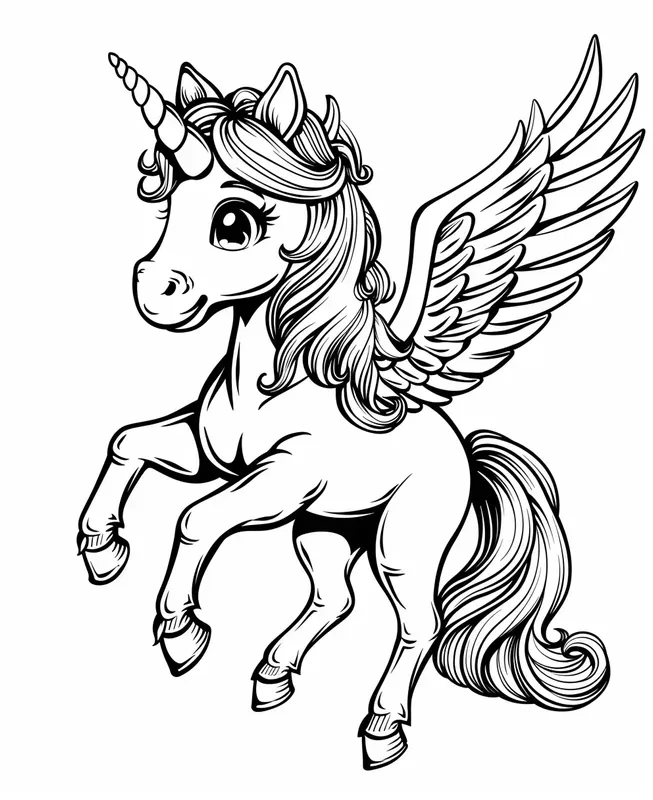 Black Outline Coloring Pages Midjourney Prompt | PromptBase