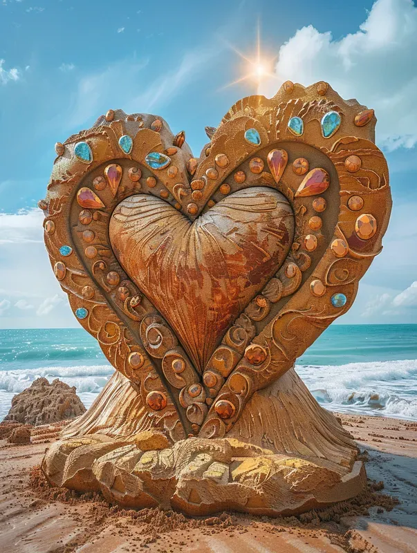 Astonishing Sand Sculptures On The Beach Midjourney Prompt | PromptBase