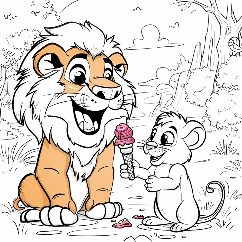 Kids Coloring Pages With Preset Colors Midjourney Prompt | PromptBase