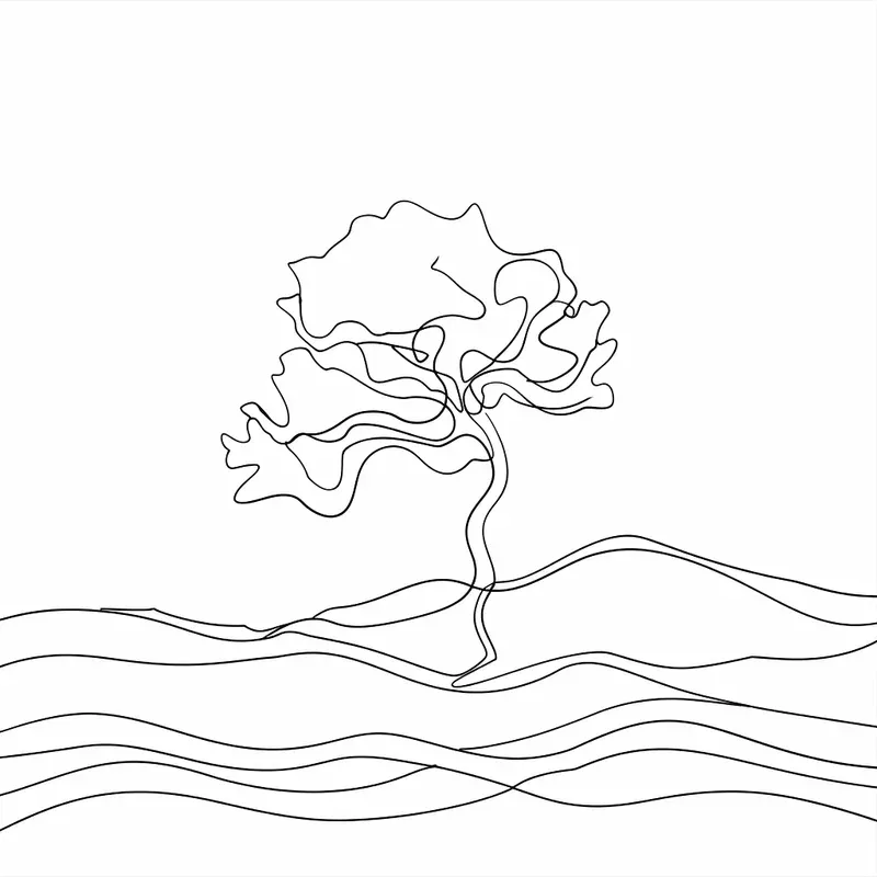 Continuous Flowing Line Drawings Midjourney Prompt | PromptBase