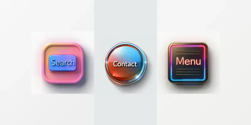 Web Ui Buttons Midjourney Prompt | PromptBase