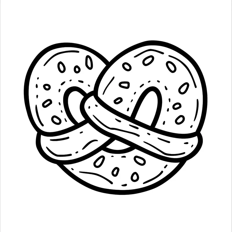Cracker Coloring Page Food And Snacks Coloring Book Pages Midjourney