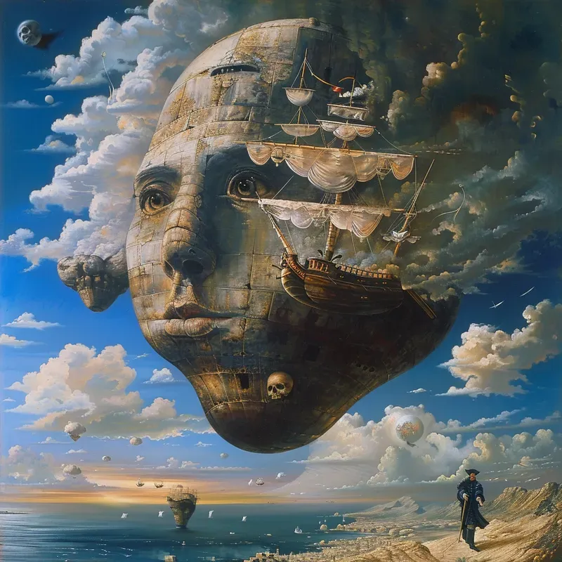 Oneiric Surreal Visions Oil Paintings Midjourney Prompt | PromptBase