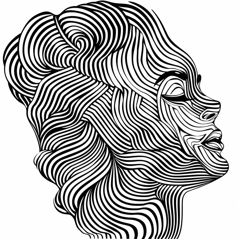 T-shirt Contour Line Designs Midjourney Prompt | PromptBase