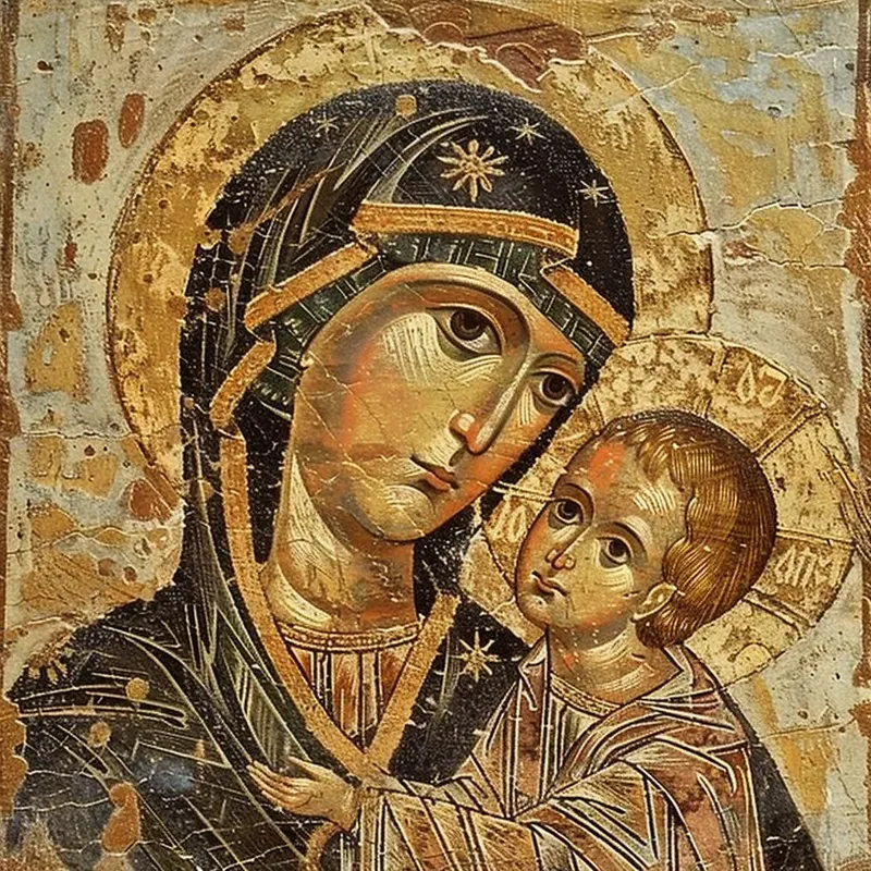 Old Tempera Orthodox Byzantine Icons Midjourney Prompt | PromptBase