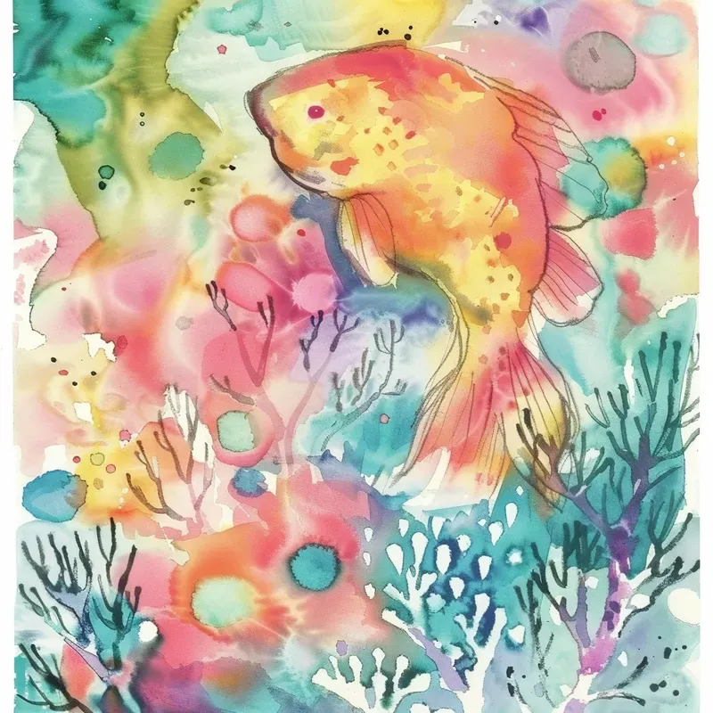 Watercolor Reverse Coloring Books Midjourney Prompt | PromptBase