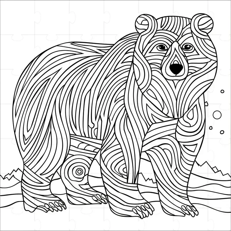 Line Animal Coloring Book Pages Midjourney Prompt | PromptBase