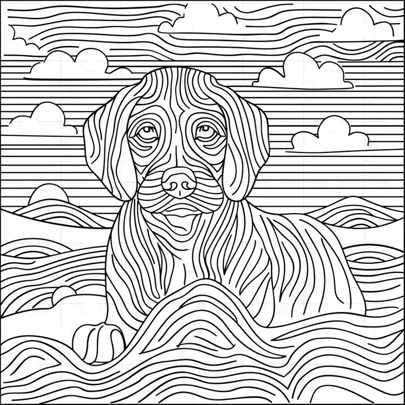 Line Animal Coloring Book Pages Midjourney Prompt | PromptBase