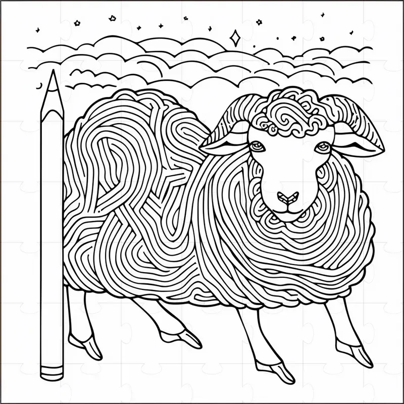 Line Animal Coloring Book Pages Midjourney Prompt | PromptBase