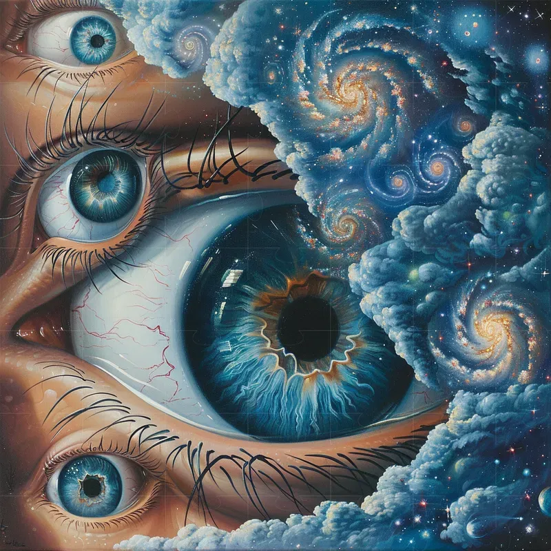 Surreal Optical Illusion Oil Paintings Midjourney Prompt | PromptBase