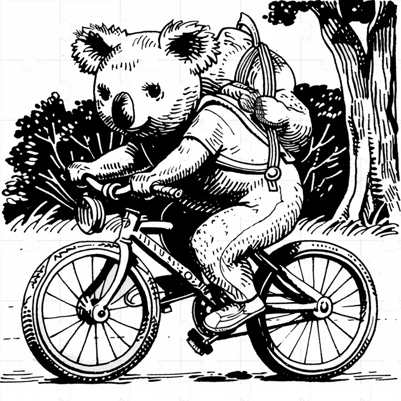 High-contrast Coloring Book Pages Midjourney Prompt | PromptBase