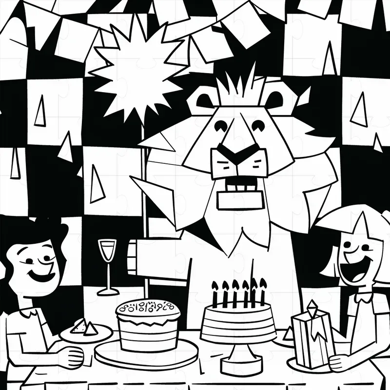 Black Contrast Coloring Book Pages Midjourney Prompt | PromptBase