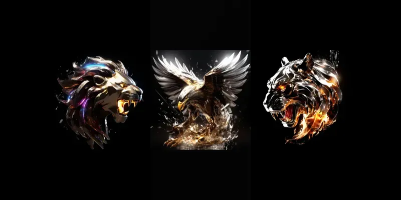 Explosive Animals Logos Generator App | PromptBase