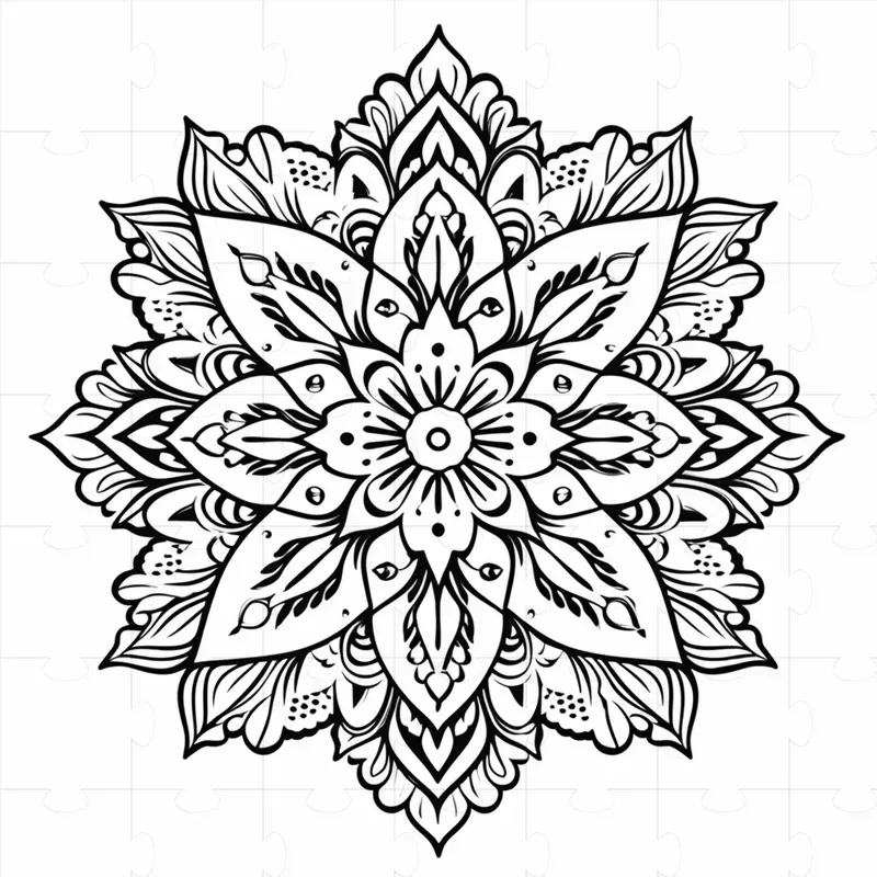 Bold Line Mandalas For Coloring Books Midjourney Prompt | PromptBase