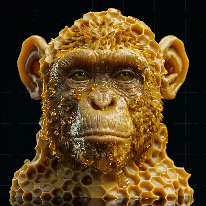 Wax Honeycomb Animal Sculptures Midjourney Prompt | PromptBase
