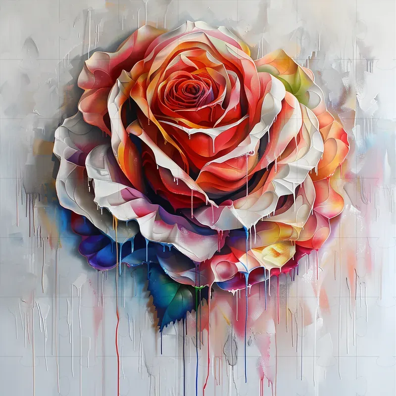 3D Dripping Paintings Midjourney Prompt | PromptBase