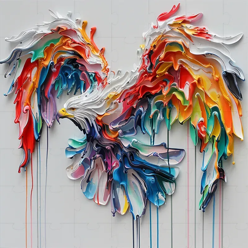 3D Dripping Paintings Midjourney Prompt | PromptBase