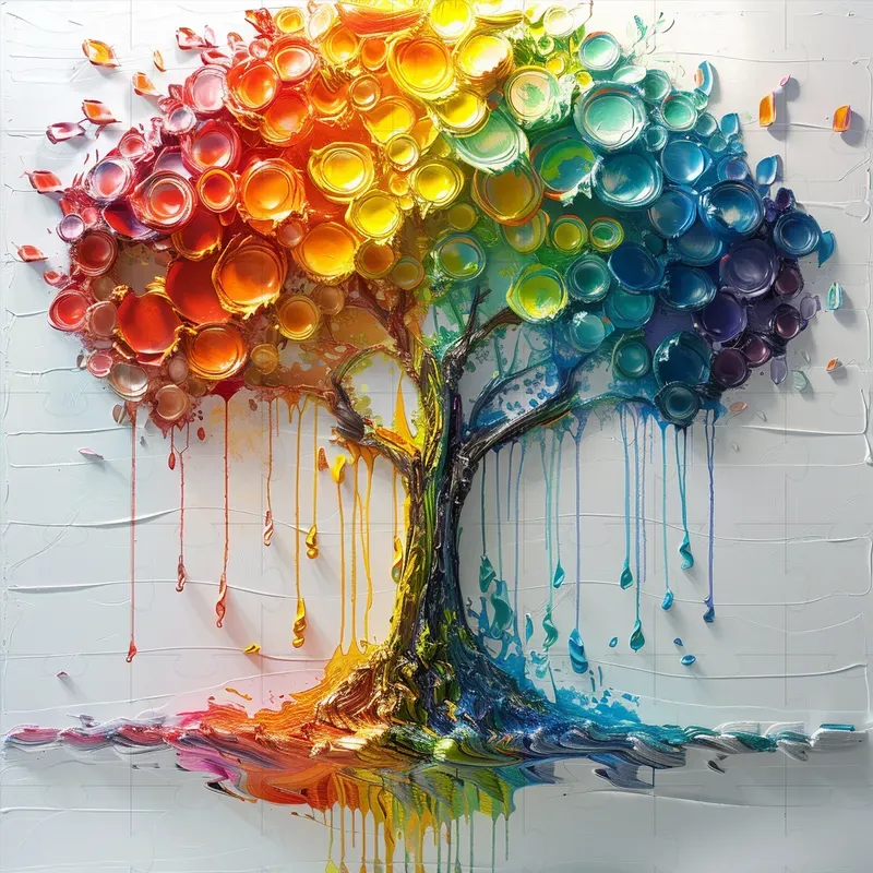 3D Dripping Paintings Midjourney Prompt | PromptBase