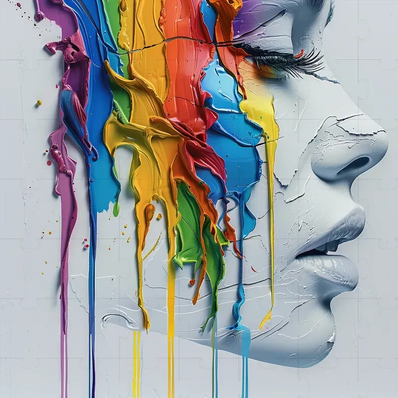 3D Dripping Paintings Midjourney Prompt | PromptBase