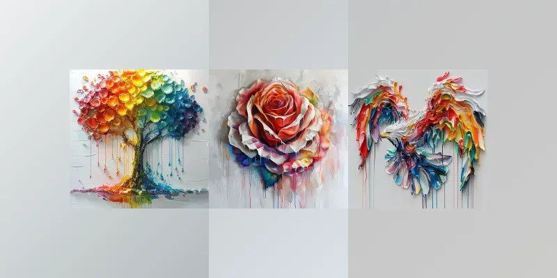 3D Dripping Paintings Midjourney Prompt | PromptBase