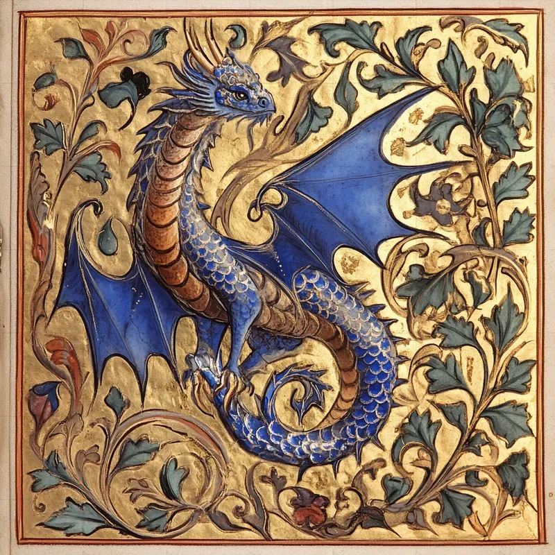 Middle Ages Illuminated Manuscript Art Midjourney Prompt | PromptBase