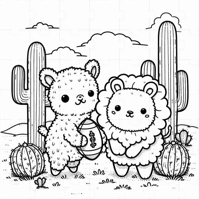 Cuddly Friends Coloring Book Pages DALL·E Prompt | PromptBase