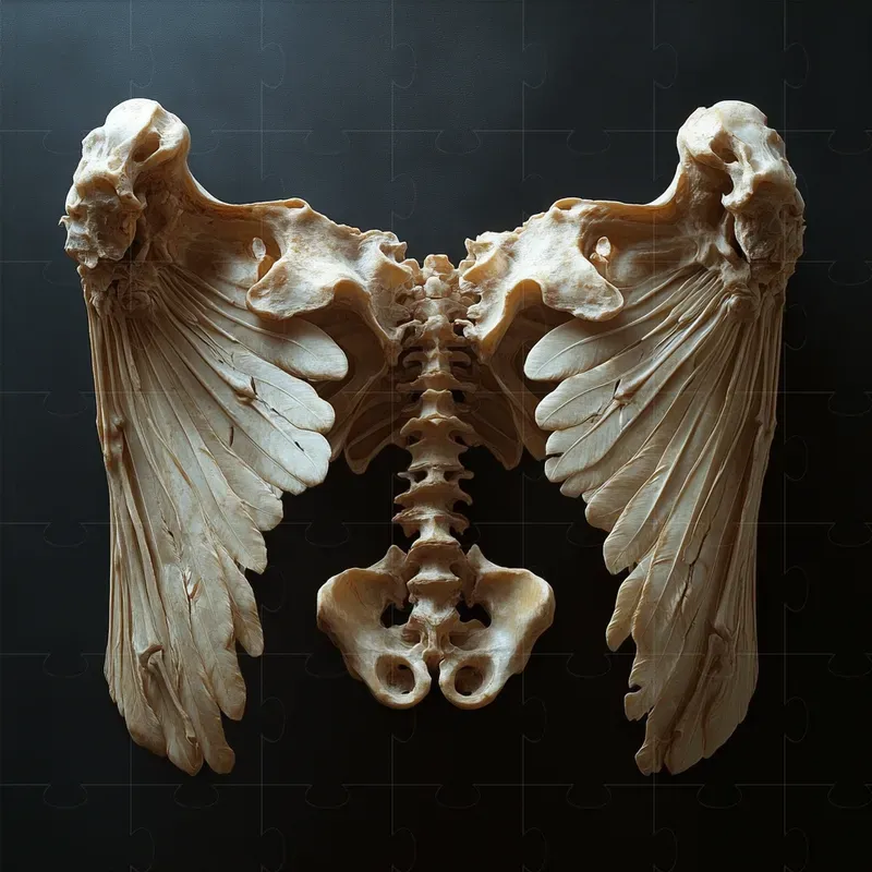 Terrifying Winged Body Parts Midjourney Prompt | PromptBase