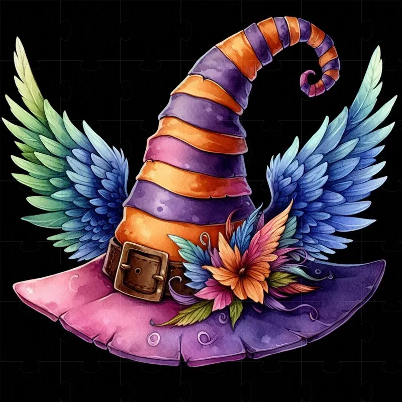 Fantasy Halloween Hats Cliparts Illustra DALL·E Prompt | PromptBase