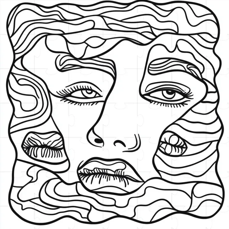 Psychedelic Groovy Coloring Book Pages Midjourney Prompt | PromptBase