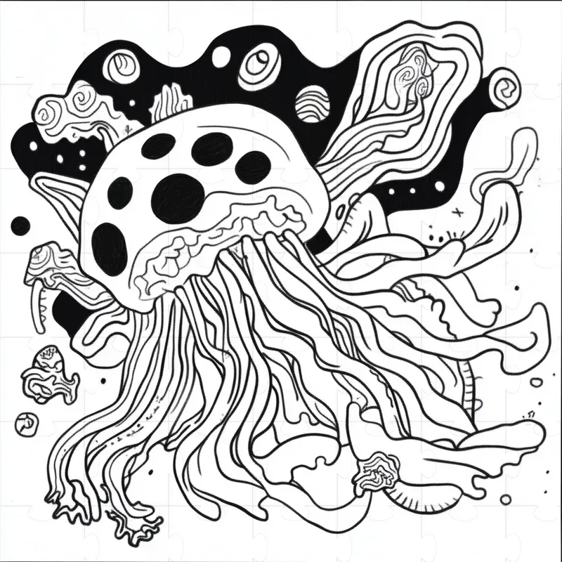 Psychedelic Groovy Coloring Book Pages Midjourney Prompt | PromptBase