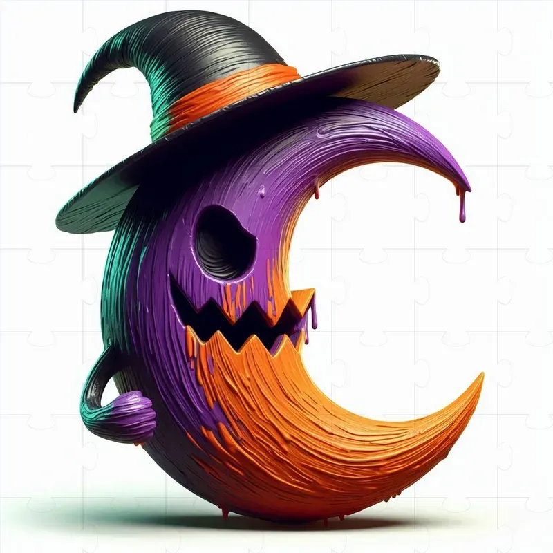 Scary Halloween Moons Characters DALL·E Prompt | PromptBase