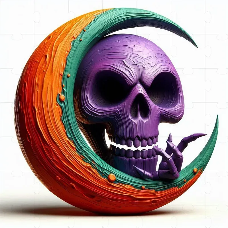 Scary Halloween Moons Characters DALL·E Prompt | PromptBase