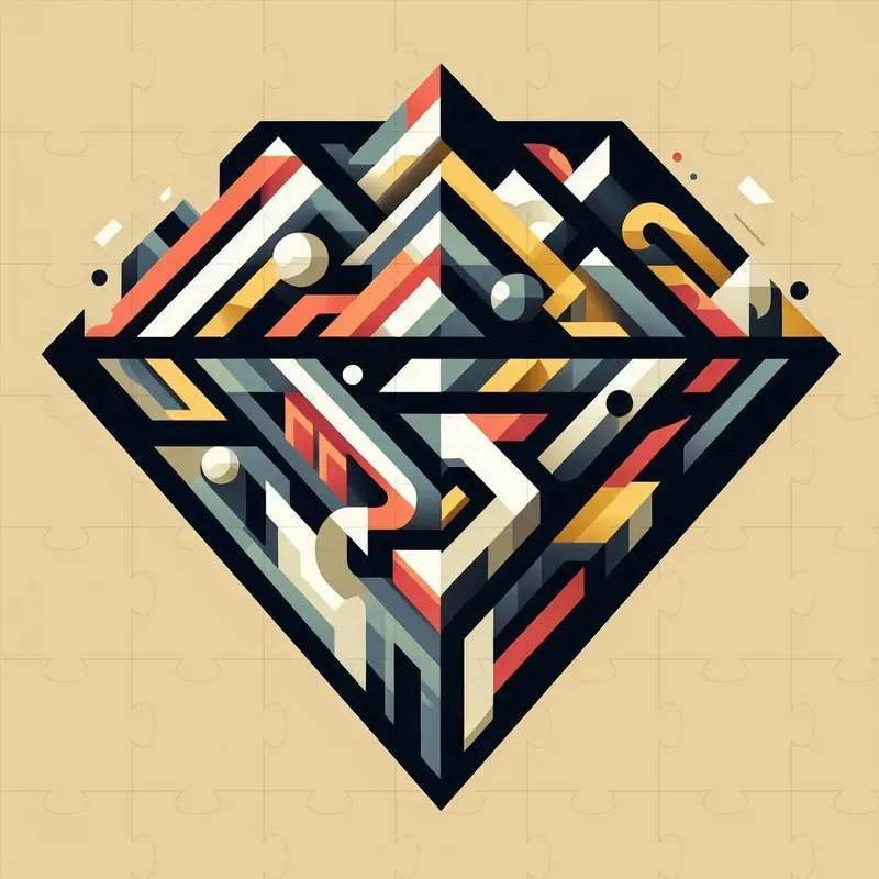 Cubist Typography Fusion Logos DALL·E Prompt | PromptBase