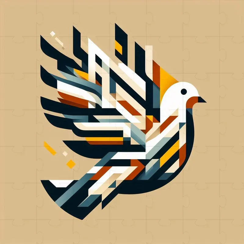 Cubist Typography Fusion Logos DALL·E Prompt | PromptBase