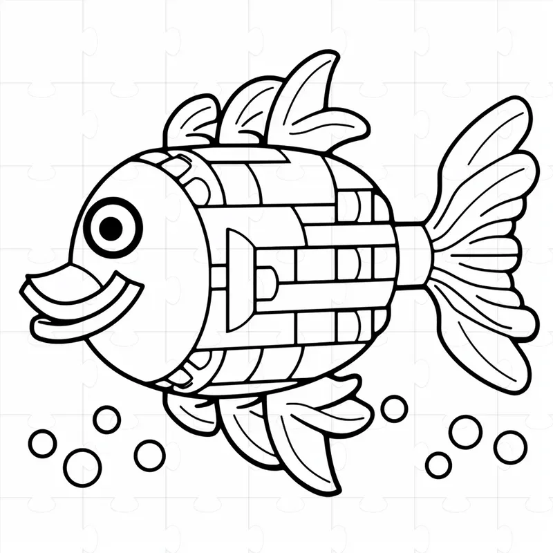 Lego Animal Coloring Book Pages Midjourney Prompt | PromptBase