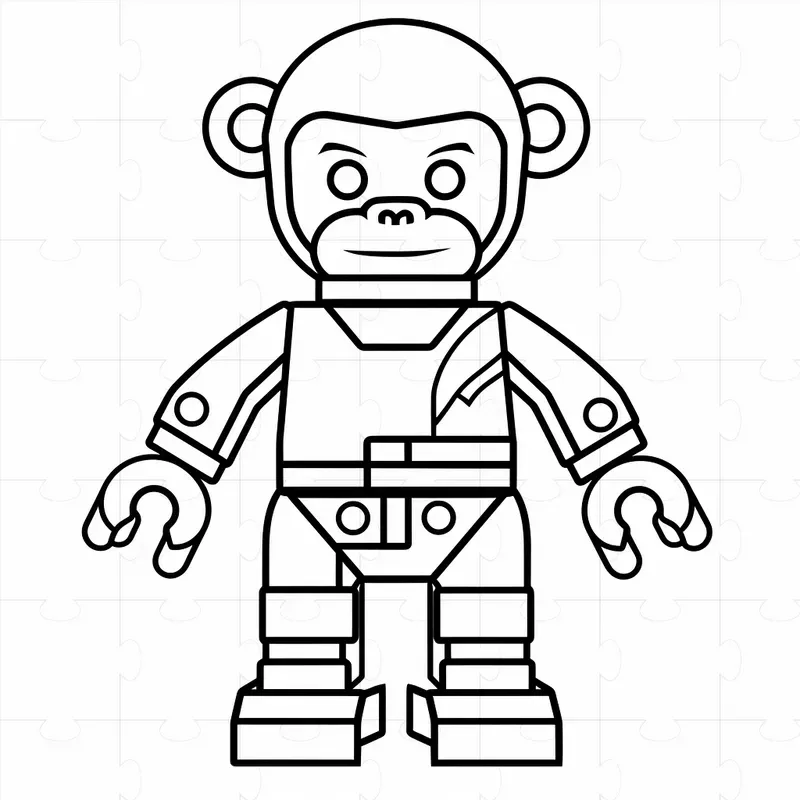 Lego Animal Coloring Book Pages Midjourney Prompt | PromptBase