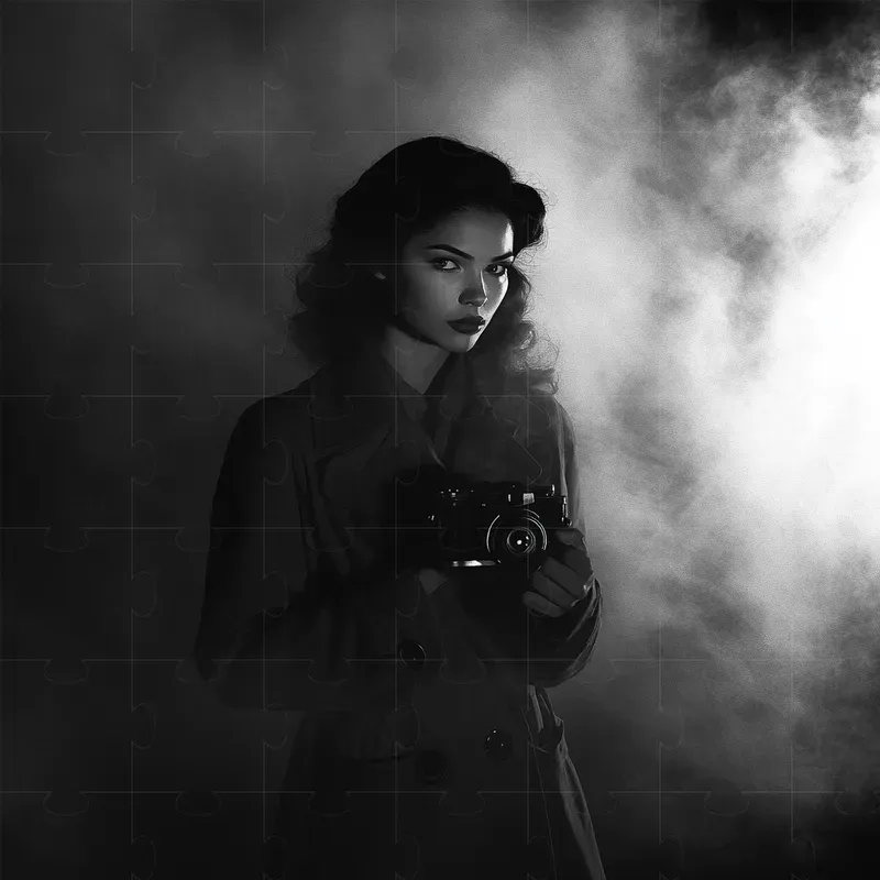 Man Rays Surrealist Noir Photographs Art Midjourney Prompt | PromptBase