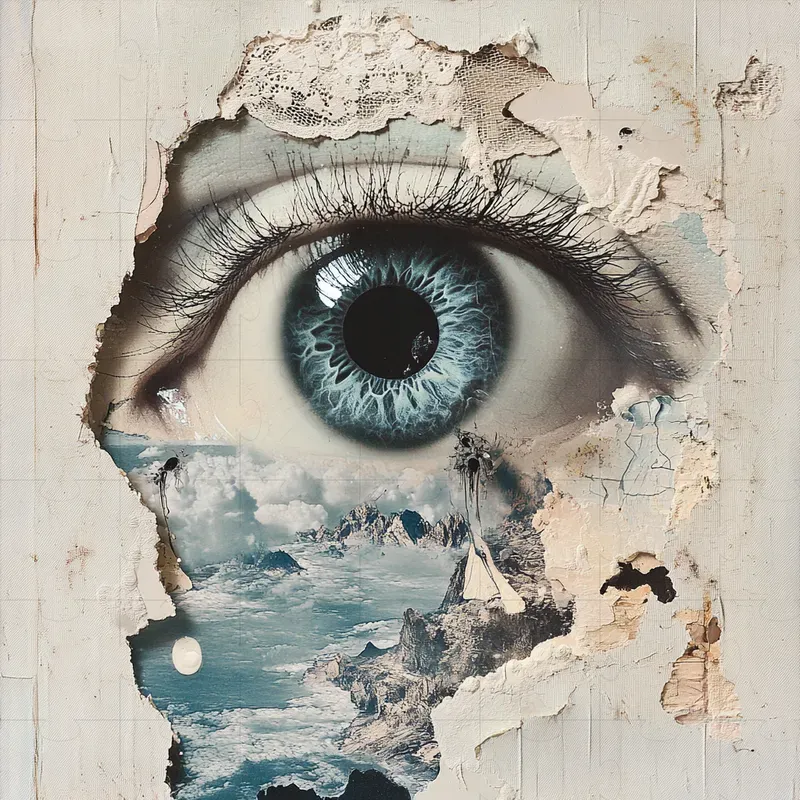 Surrealist Collages With Textiles And Lace Midjourney Prompt | PromptBase