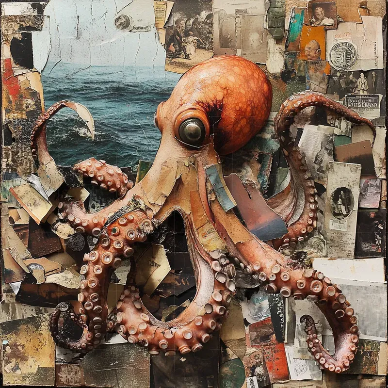 Dada Collages With Found Objects And Photos Midjourney Prompt | PromptBase