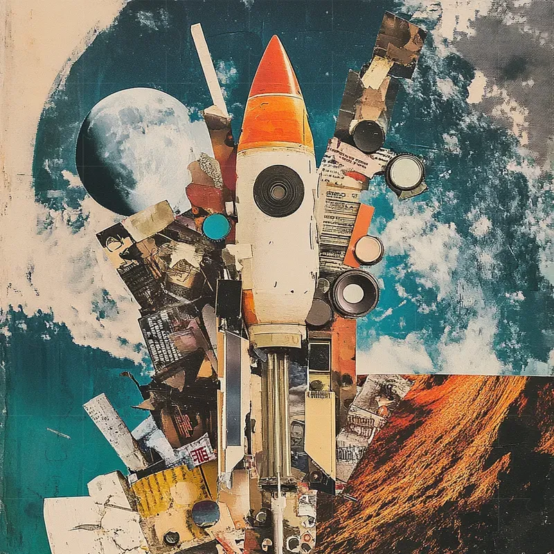 Dada Collages With Found Objects And Photos Midjourney Prompt | PromptBase