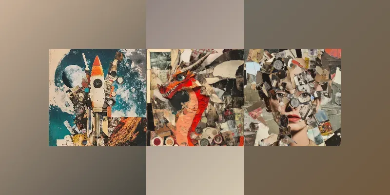 Dada Collages With Found Objects And Photos Midjourney Prompt | PromptBase