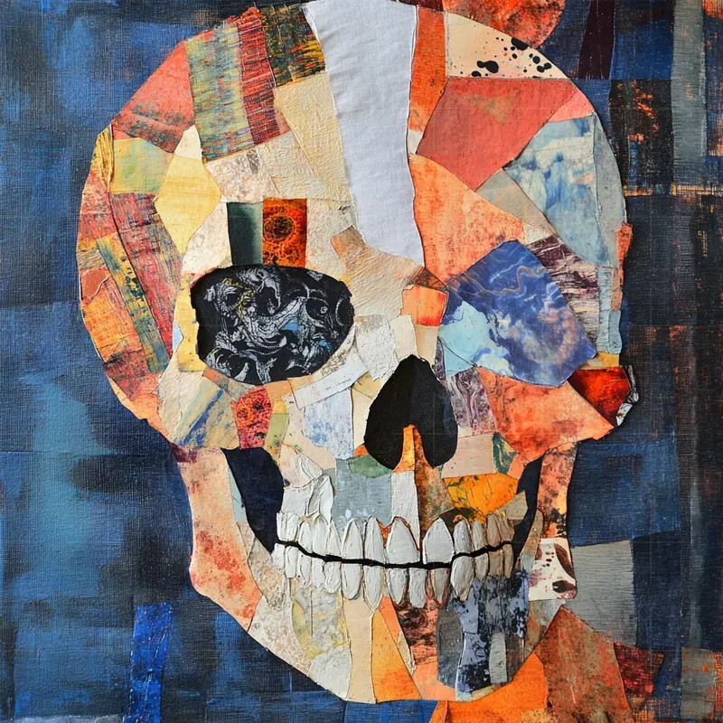 Expressionist Collage With Cotton Fabric Midjourney Prompt | PromptBase