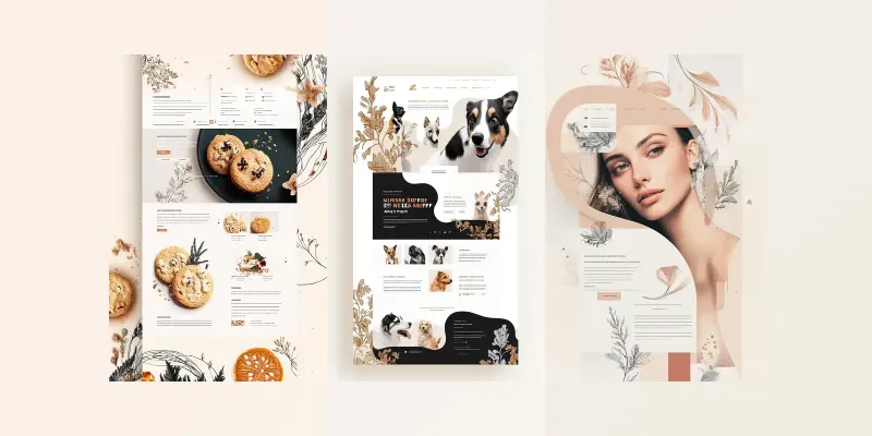 Minimalist Scandinavian Web Design Templates Midjourney Prompt | PromptBase