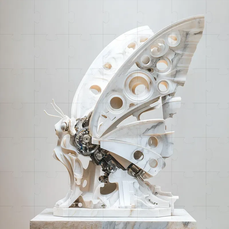 Kinetic Classical Greek Marble Sculpture Midjourney Prompt | PromptBase