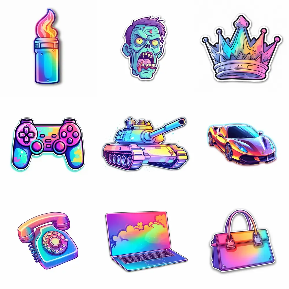 Random Stickers Midjourney Prompt | PromptBase