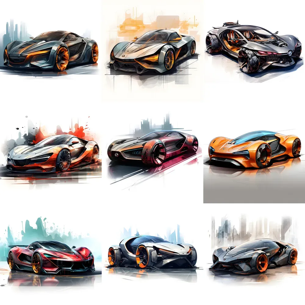 Stunning Concept Car Designs Midjourney Prompt | PromptBase