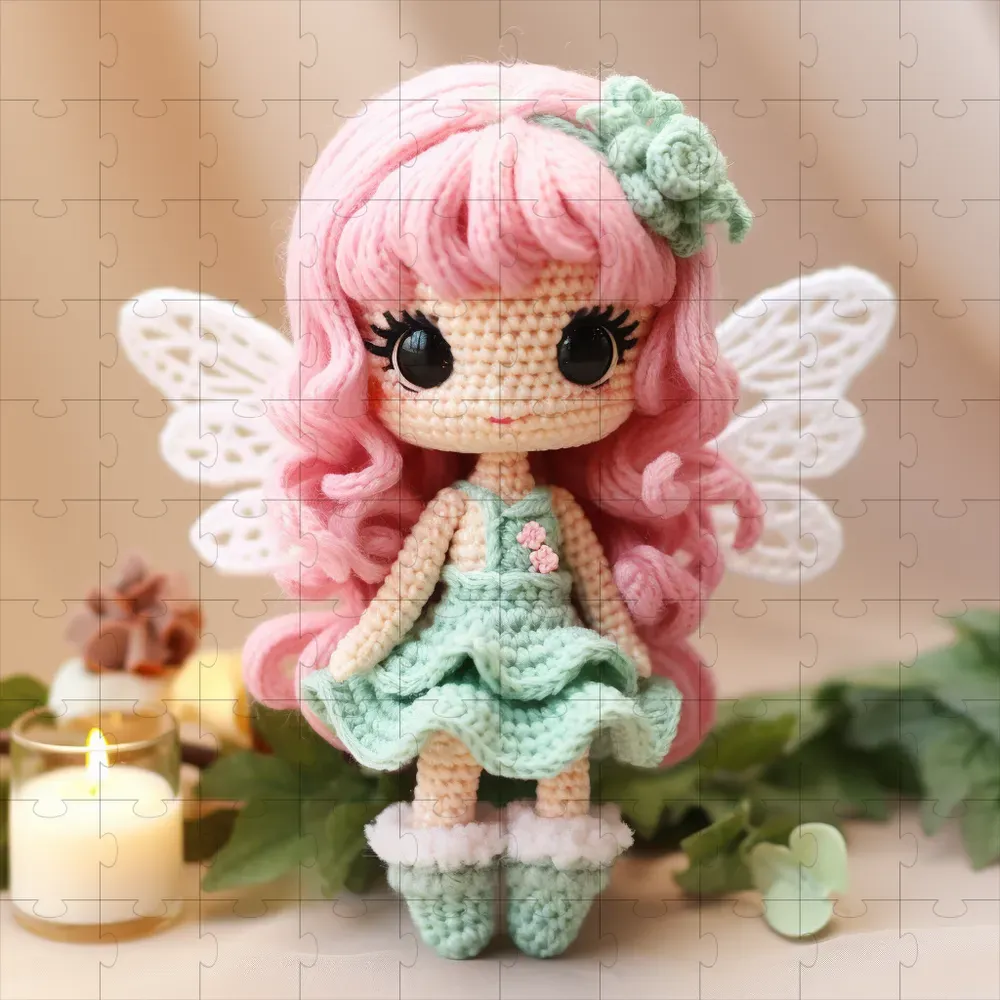 Cute Crocheted Fairy Dolls Fairies Midjourney Prompt | PromptBase